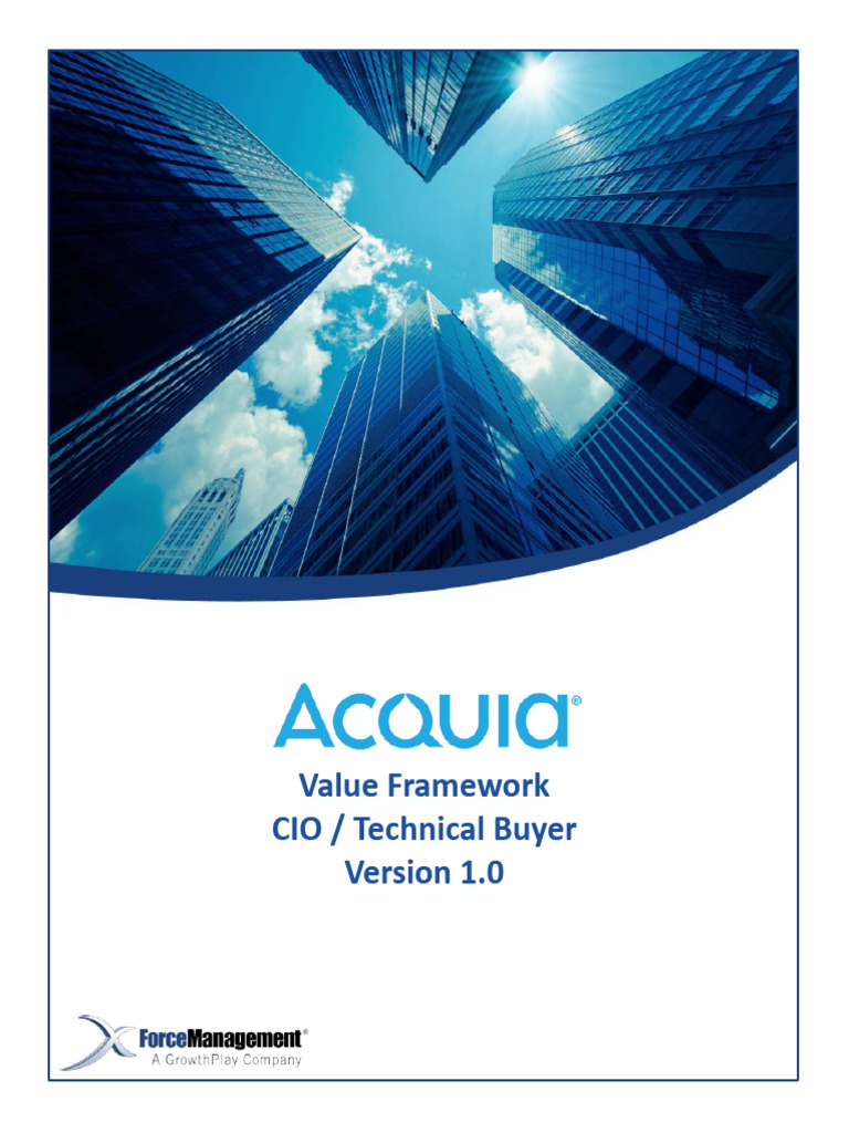 Acquia CIO Value Framework | PDF | Cloud Computing | Reliability Engineering