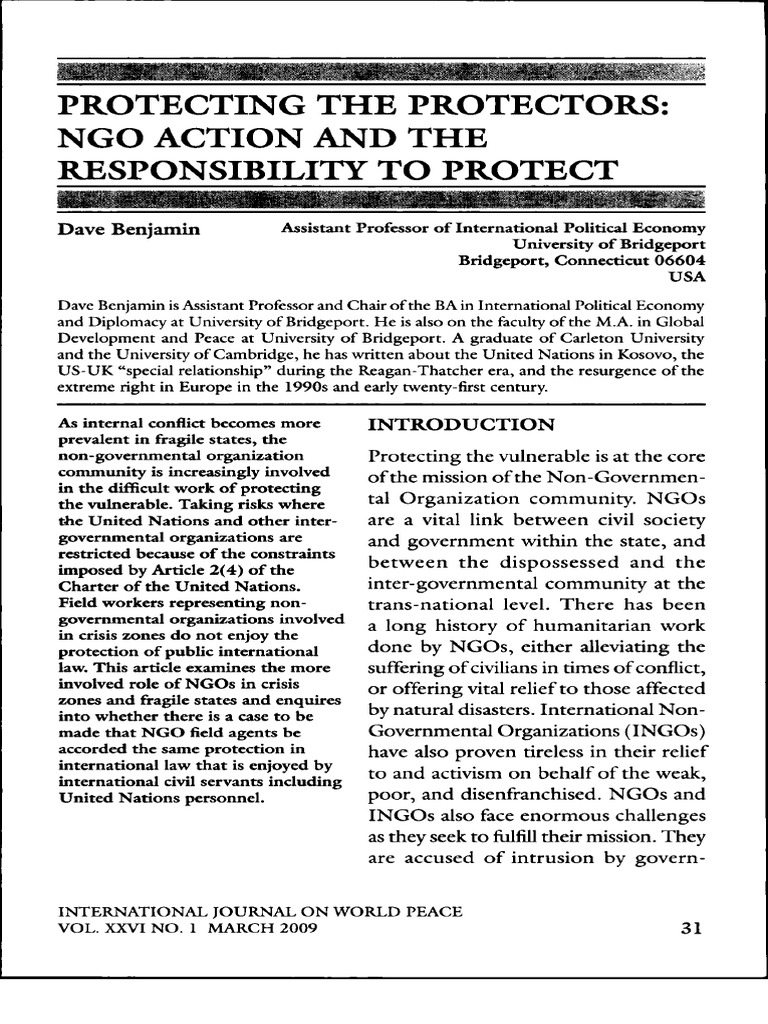 Protecting The Protectors Ngo | PDF