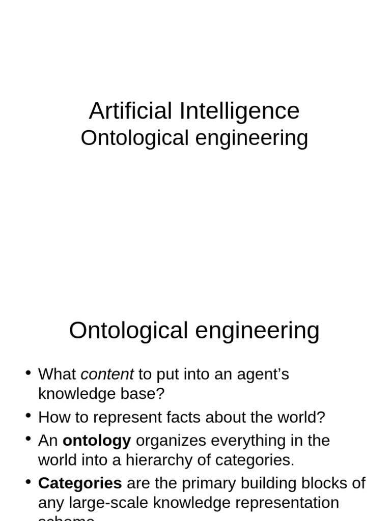 Unit 3 Topic Ontological-Engineering (1) | PDF | Knowledge Representation And Reasoning ...