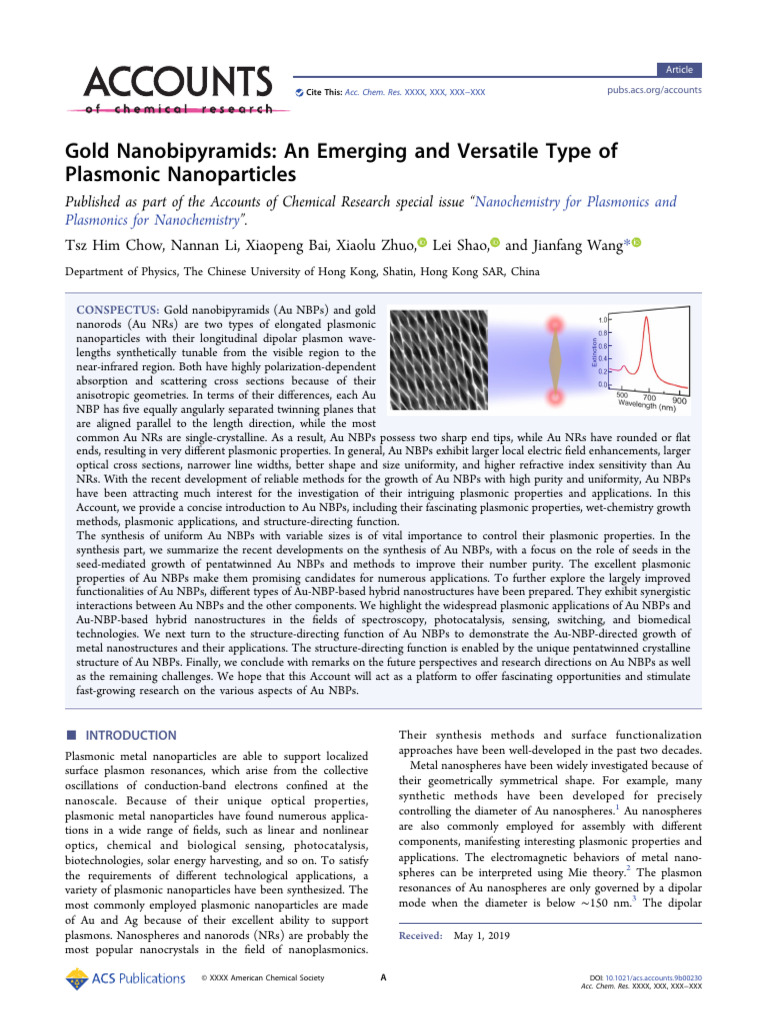 An Emerging and Versatile | PDF | Nanoparticle | Plasmon