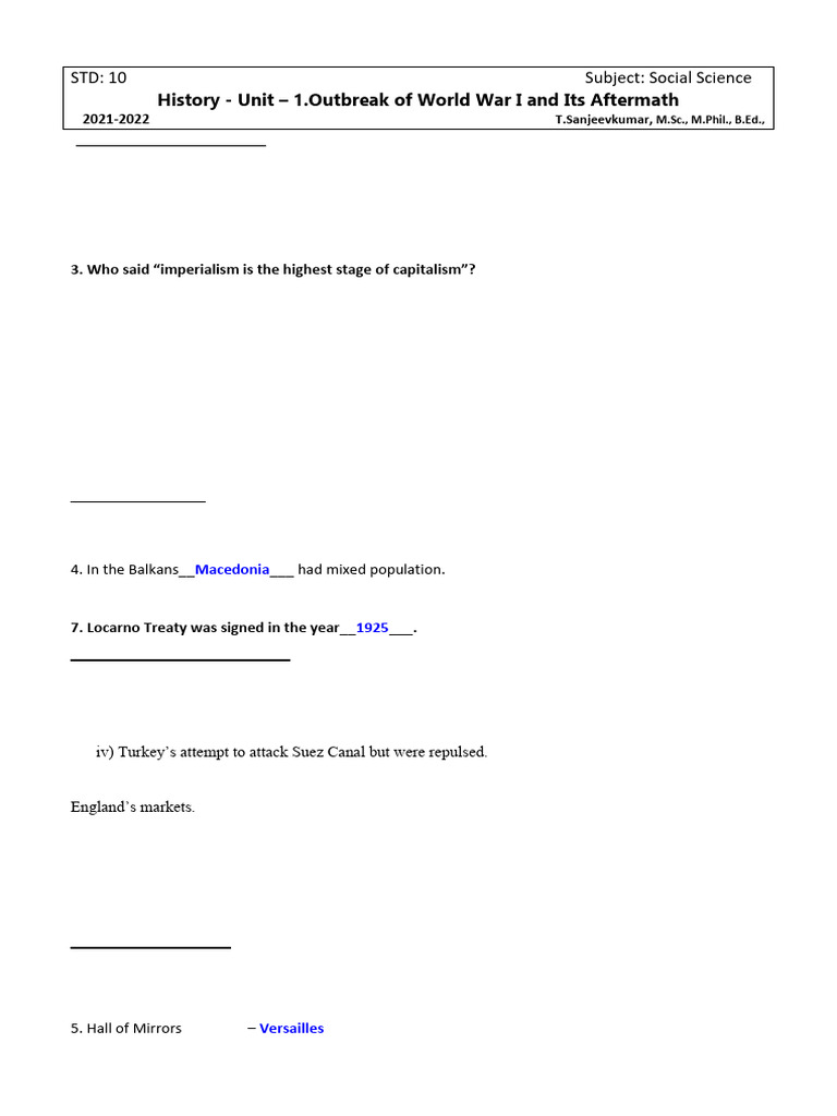 10th Social Science Study Material_1 | PDF | Gross Domestic Product | Measures Of National ...