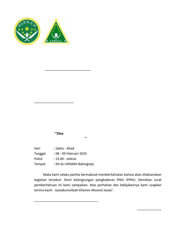 Surat Pemeberitahuan CBP | PDF