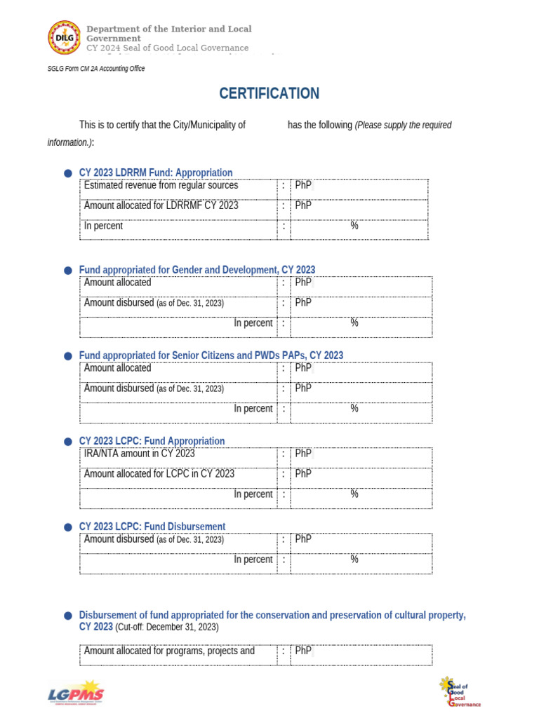 2ND PAGE PNP_Form 2A-2M_CM_Certifications_as of May2024-DM (1) | PDF ...