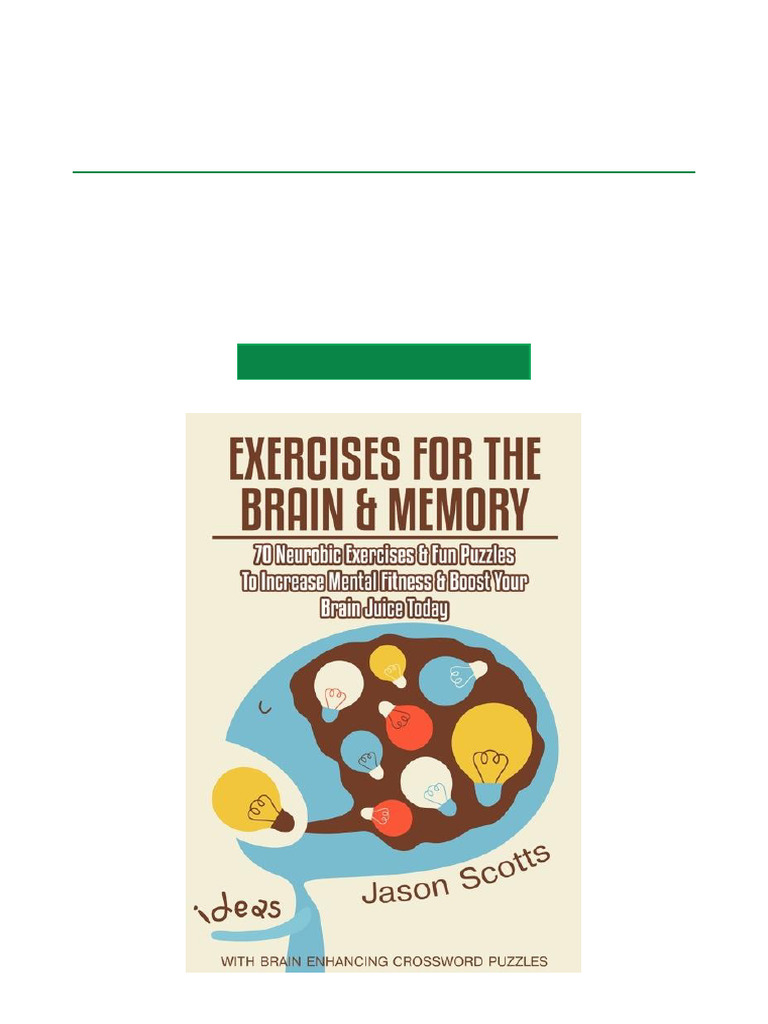 Exercises For The Brain and Memory 70 Neurobic Exercises & FUN Puzzles ...