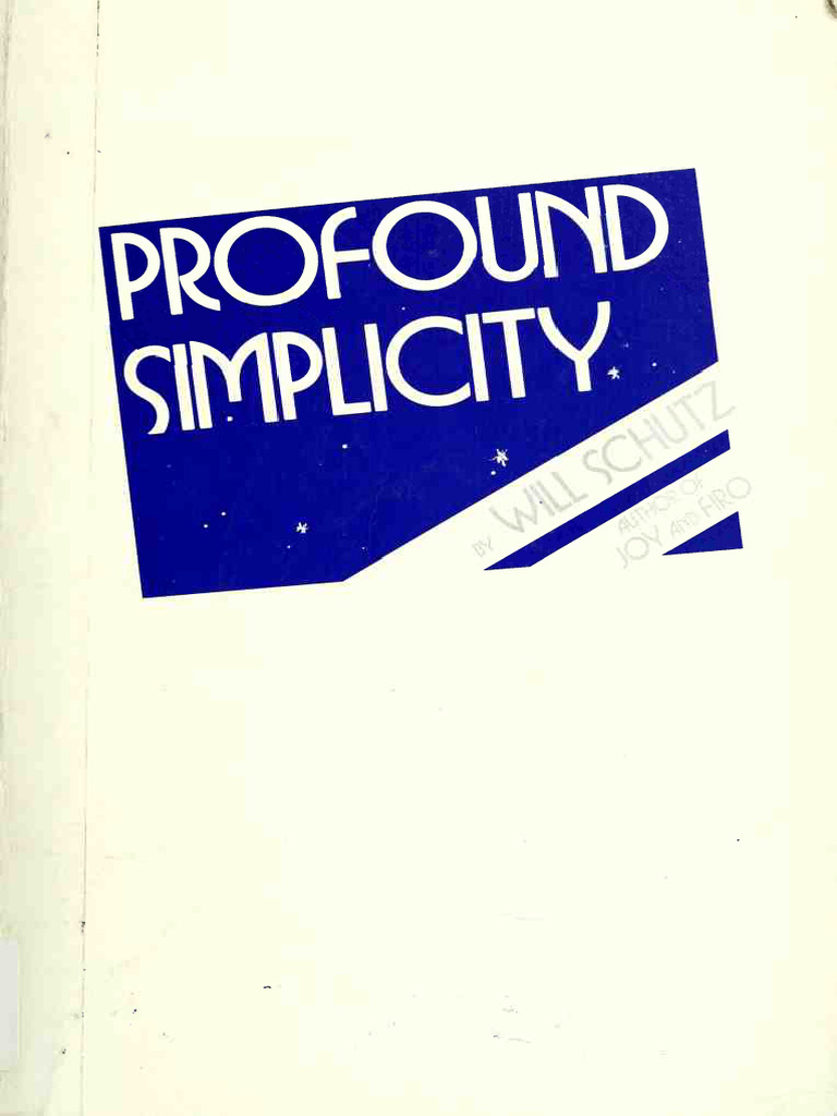 Profound Simplicity 0893840661 Compress | PDF
