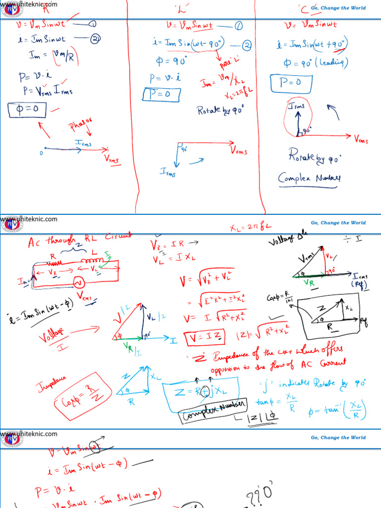 AC Circuits RL RC and RLC - Problems | PDF | Electronic Engineering ...