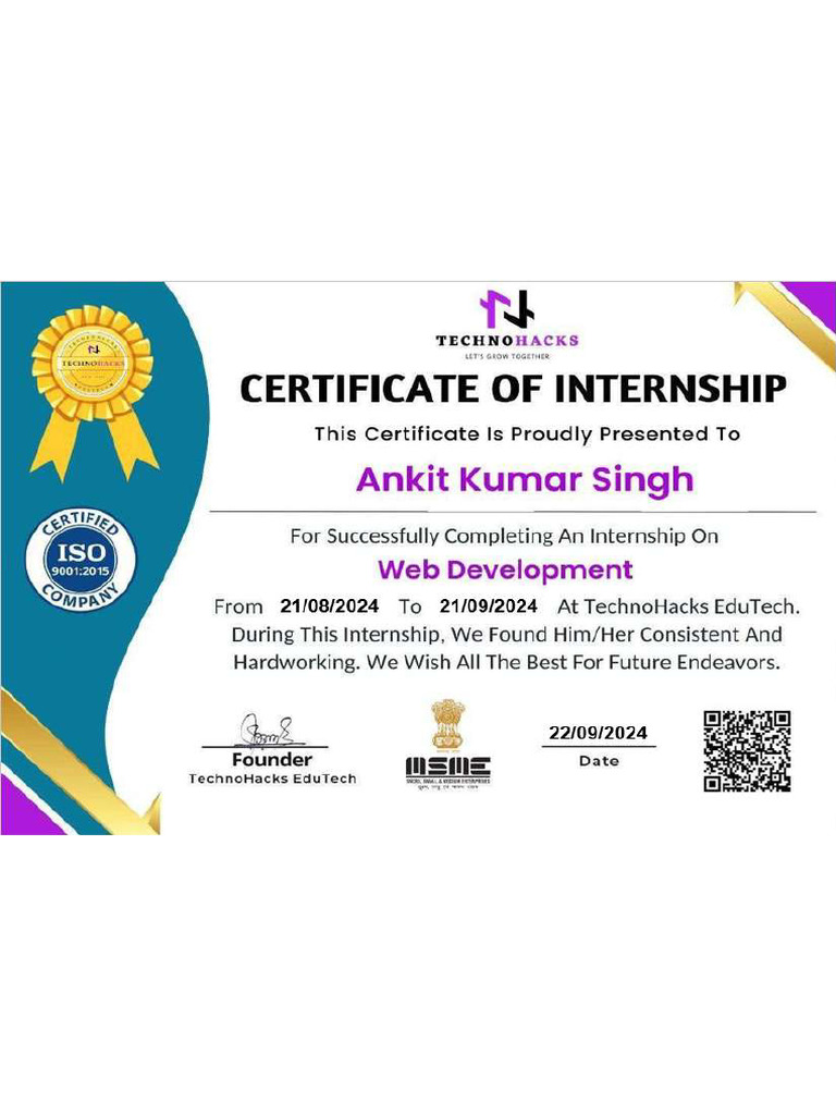 My Internship | PDF