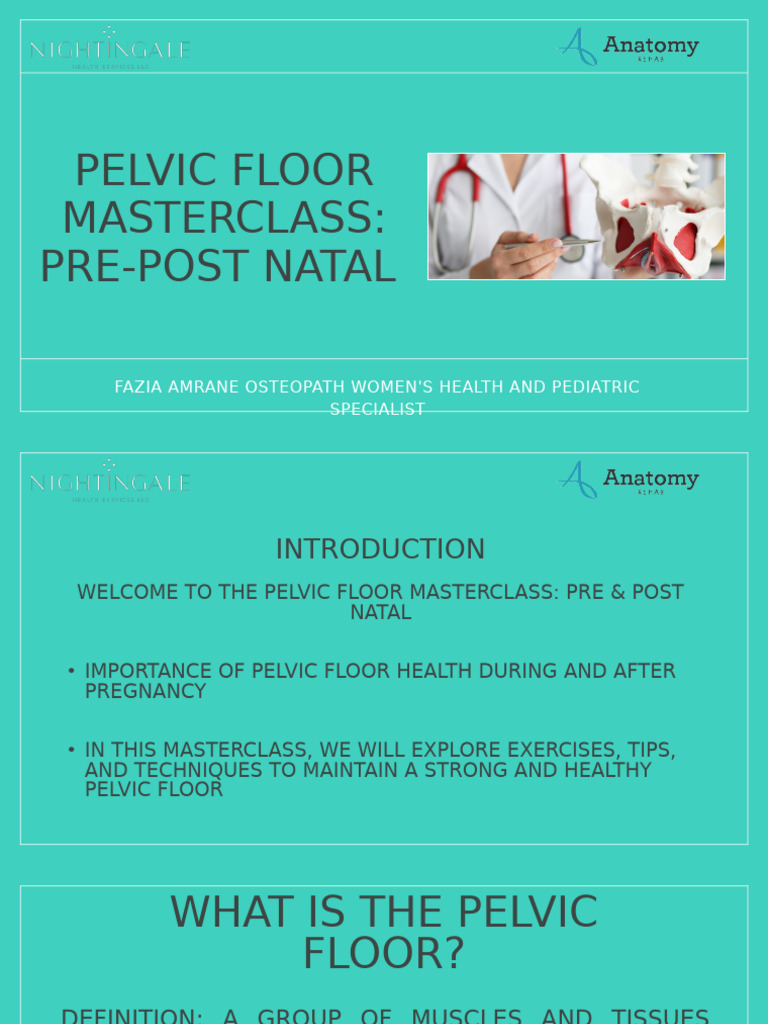 Pelvic Floor Health: Pre & Post Natal Guide | PDF | Urinary ...