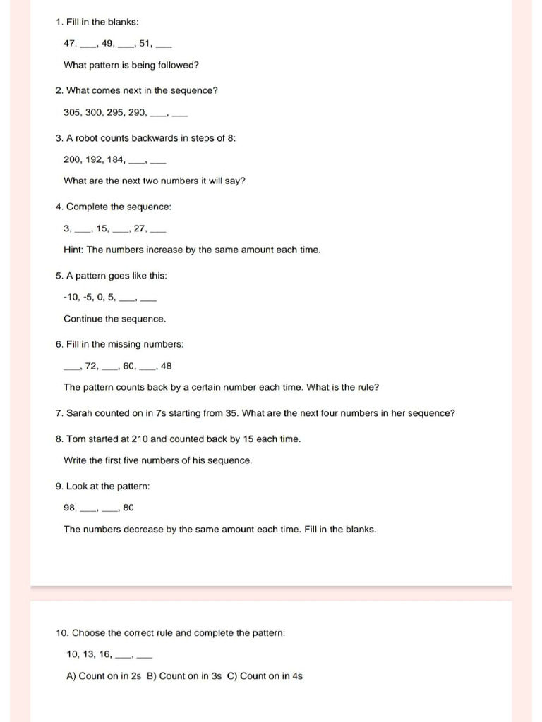 Sequence Grade4 | PDF