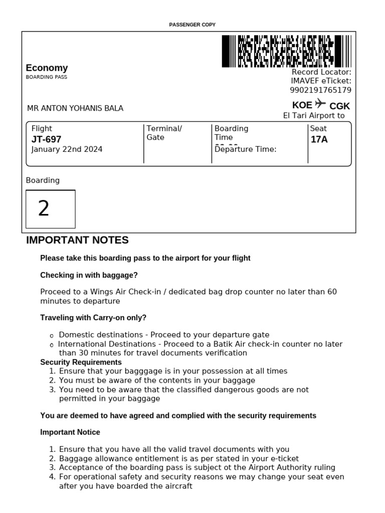 MR Gregorius Bruno Djako | PDF | Aviation