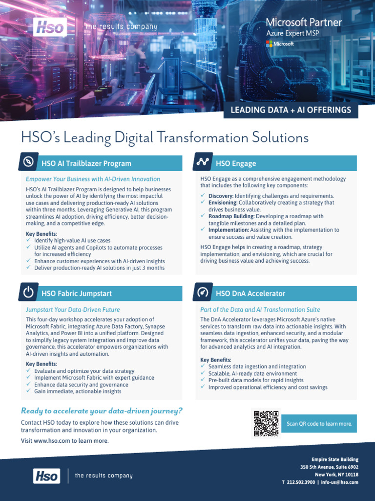 HSO's Leading Data and AI Offerings | PDF | Artificial Intelligence | Intelligence (AI) & Semantics
