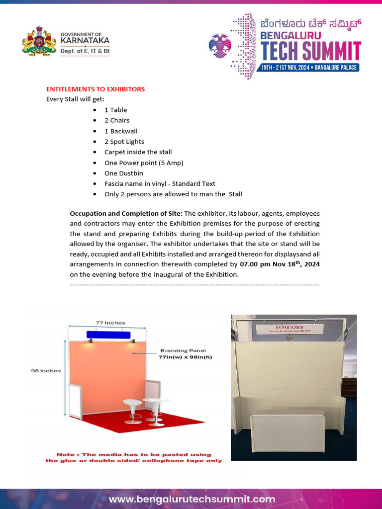 Exhibitor Area Details | PDF