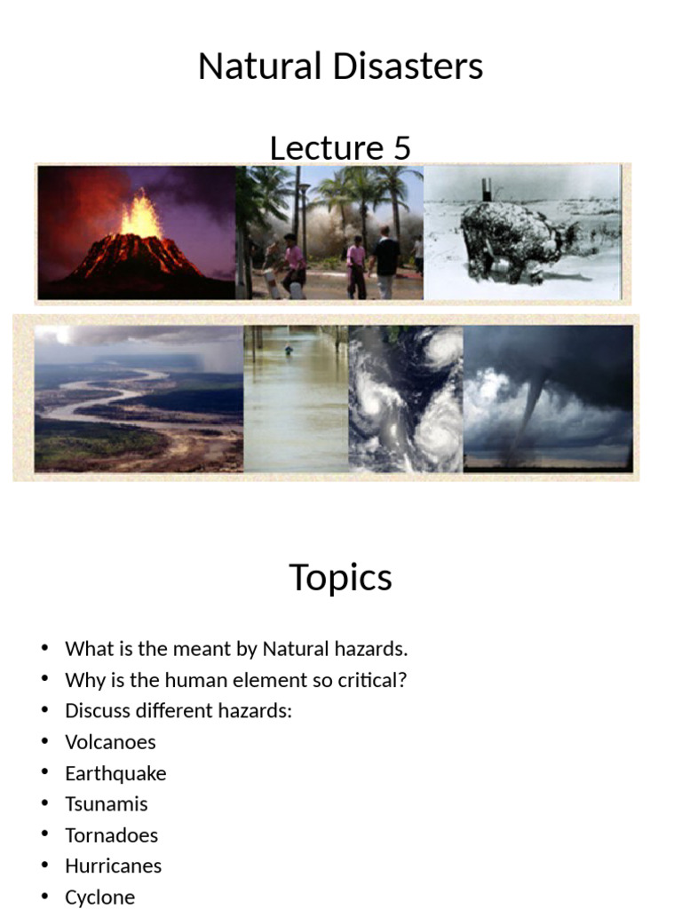 Understanding Natural Disasters and Hazards | PDF | Tropical Cyclones ...