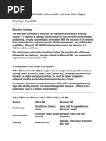 Introduction To M365 Presentation | PDF | Microsoft Office | Office 365