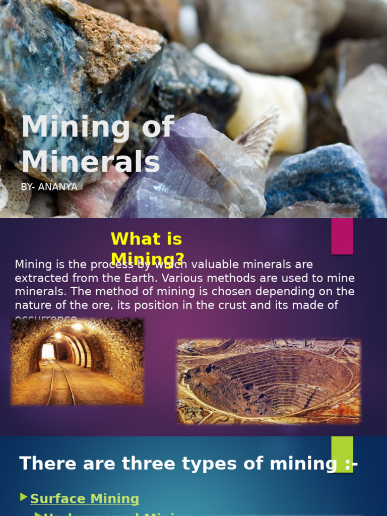 Mining of Minerals | PDF