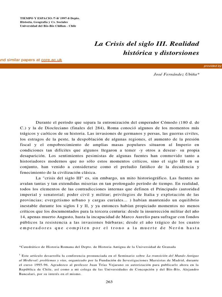 La Crisis Del Siglo III Realidad Histori | PDF | imperio Romano ...