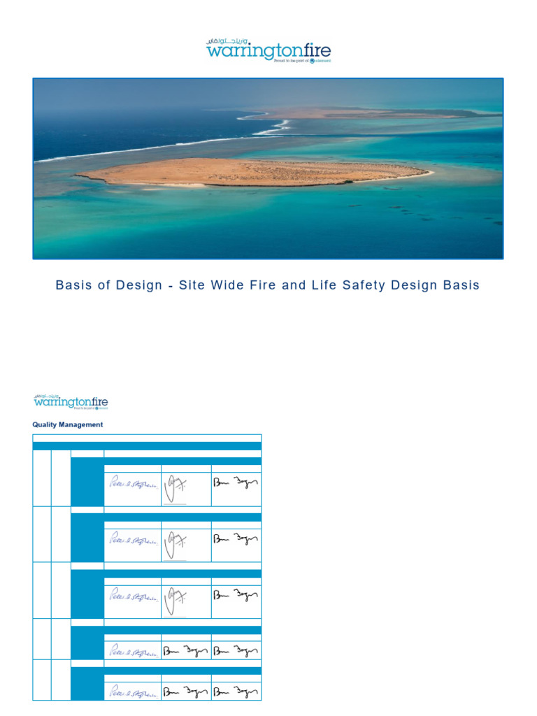 05 Site Wide Fire & Life Safety Strategy Basis of Design | PDF ...