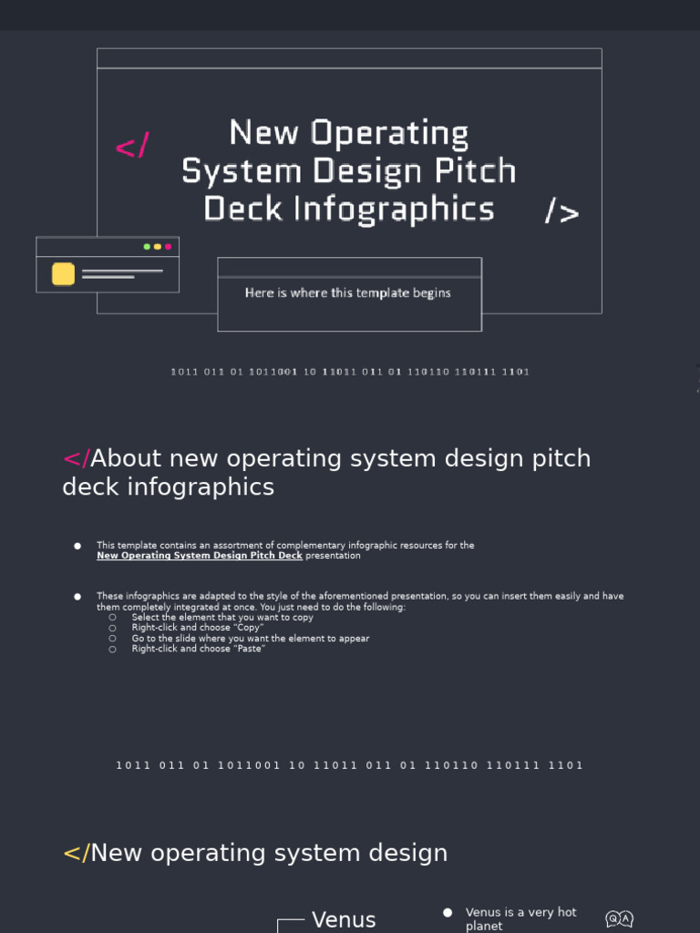 Infographic Template for OS Design Pitch | PDF