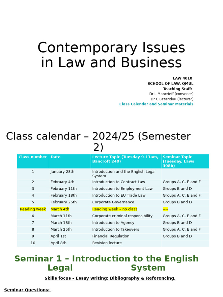 Contemp Issues in LAW AND BUS | PDF