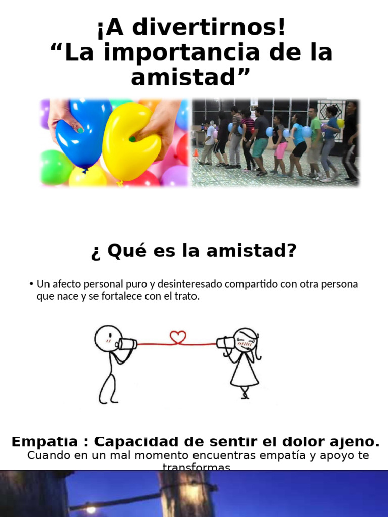 Taller Amistad y Amor Sana Convivencia | PDF