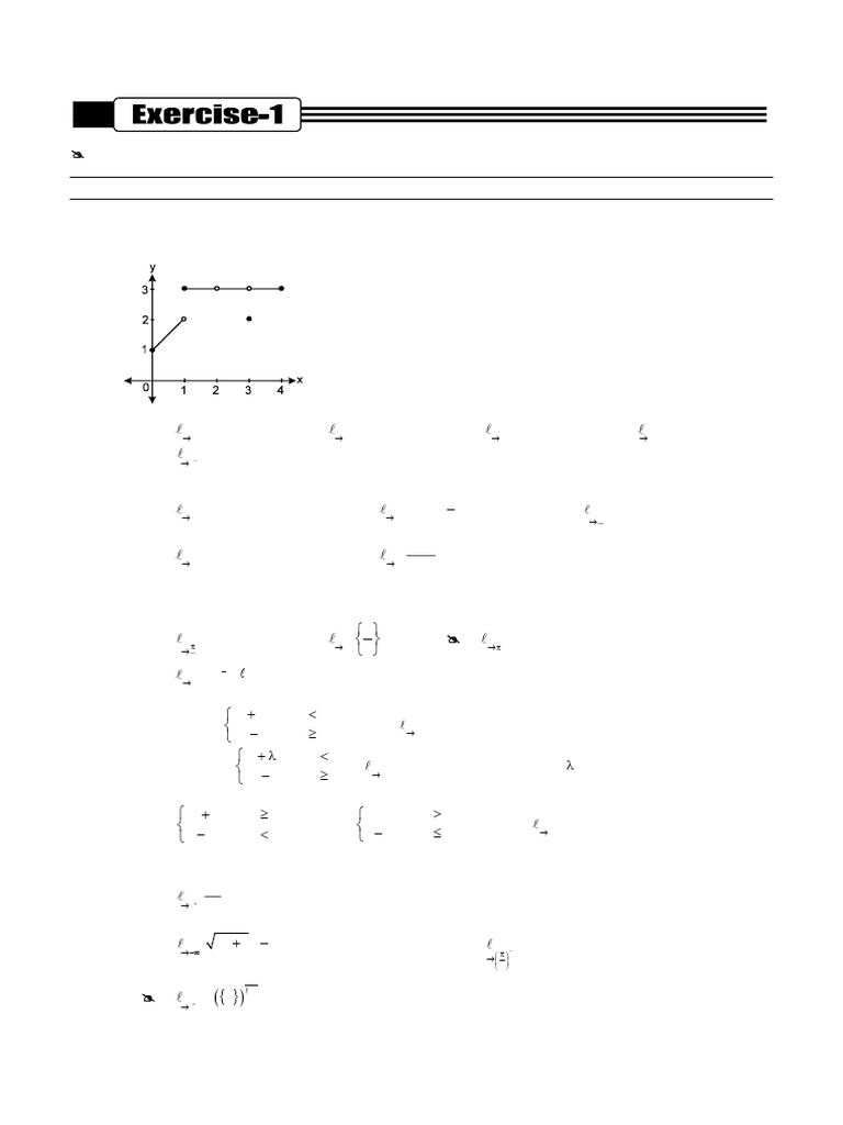 Limit, Continuity and Derivability Exercise | PDF | Continuous Function | Function (Mathematics)