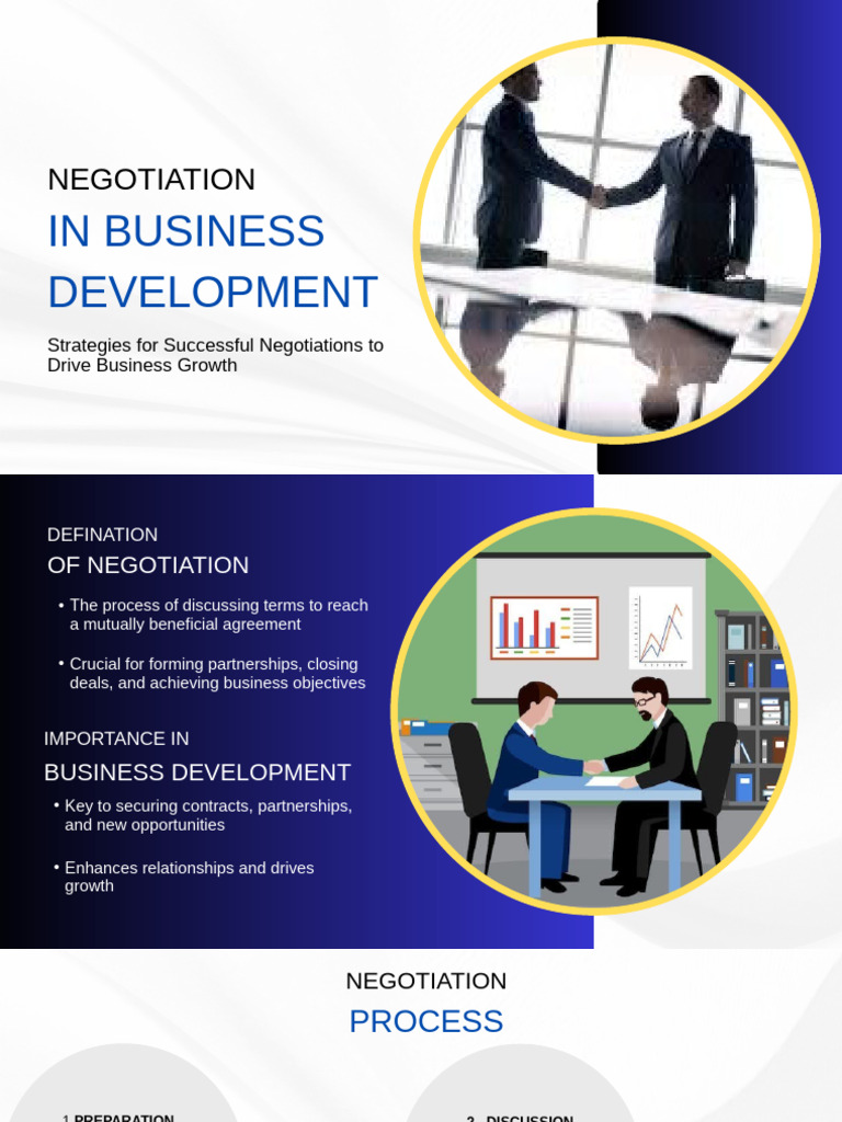 Negotiation in Business Development Presentation | PDF | Negotiation | Cognition