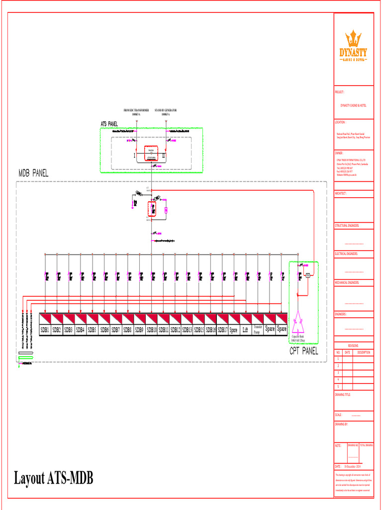 Layout Single Line Ats,Mdb,Sdb b2 | PDF | Electrical Engineering ...