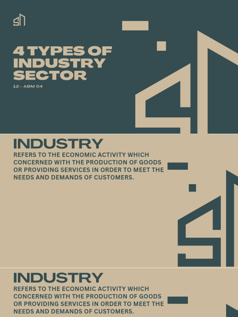 4 Types of Industry Sector | PDF | Agriculture | Natural Environment