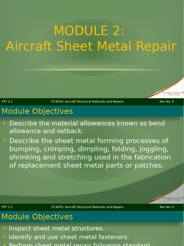 ET AF02 M2 Sheet Metal Repair B218 Z Nov 2023 Autosaved | PDF | Steel ...