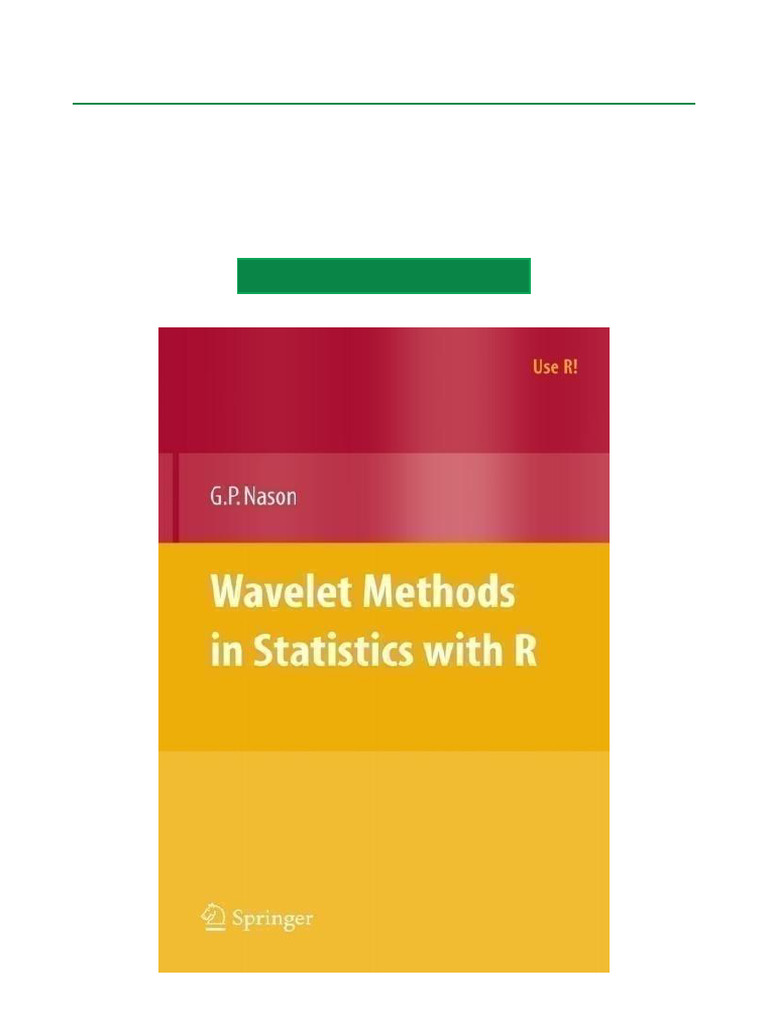 Wavelet Methods in Statistics With R Complete EPUB Download | PDF | Wavelet | Time Series