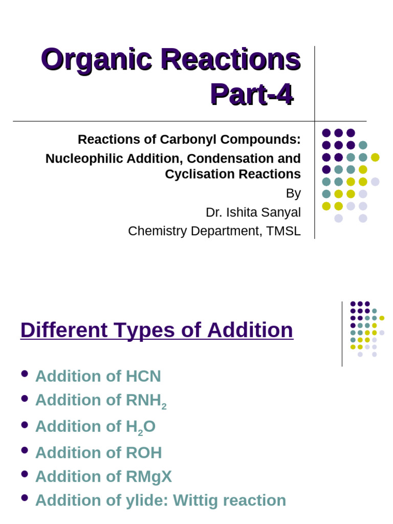 Carbonyl Compound Reactions Overview | PDF | Aldehyde | Chemical Reactions