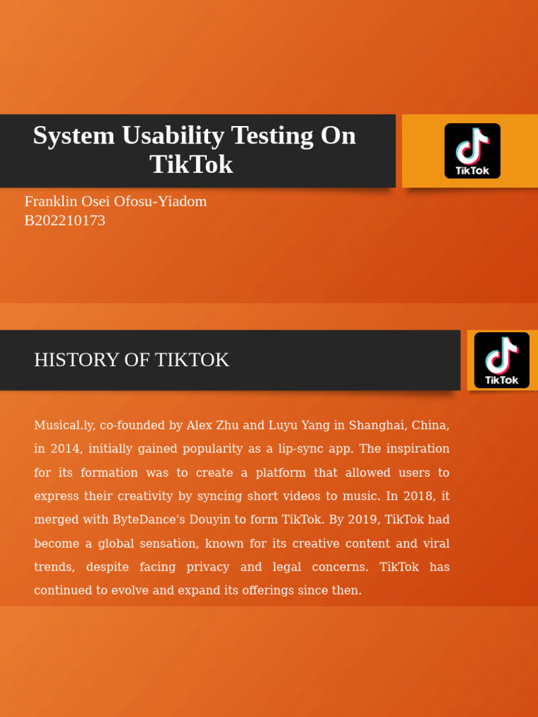System Usability (Tiktok) | PDF