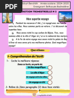 Sujet Et Corrigé Français - BEM 2021 - DzExams | PDF
