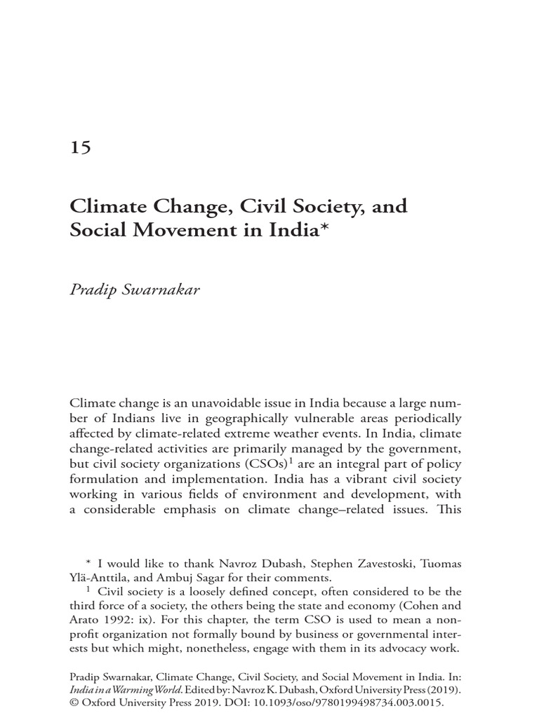 Climate_Change_Civil_Society_and_Social | PDF | Sustainability | Climate Change Mitigation