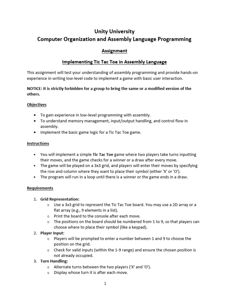 UU Assignment Assembly Programming | PDF | Computer Programming | Control Flow