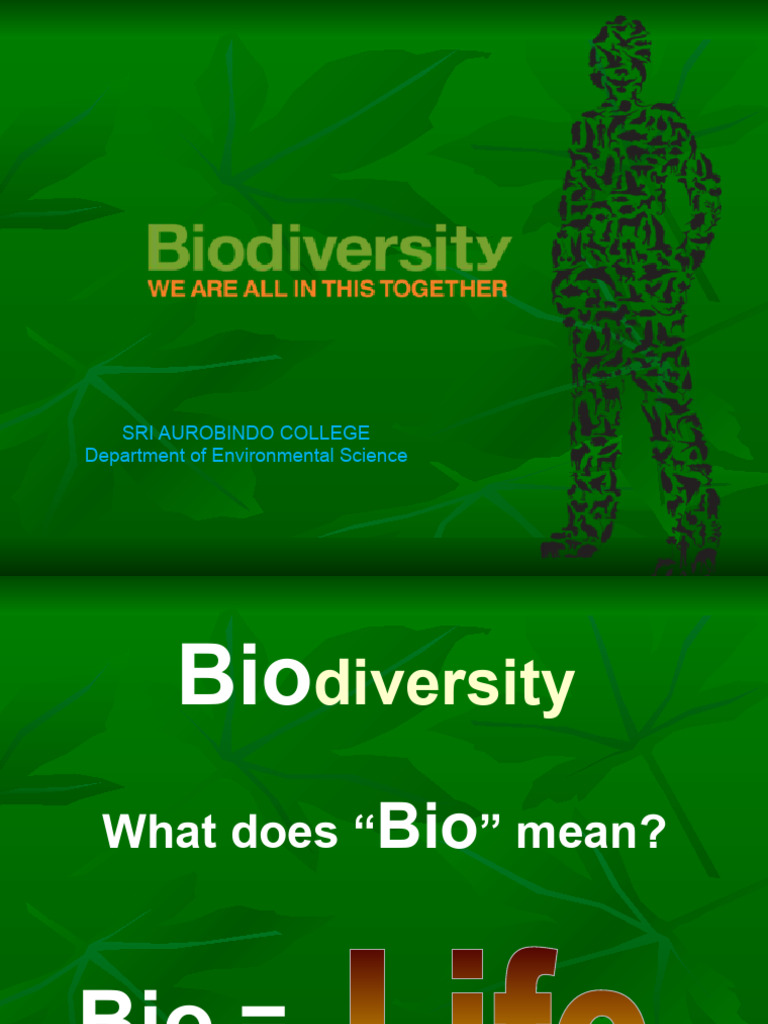 Biodiversity Who Cares Slide Show | PDF | Biodiversity | Natural ...