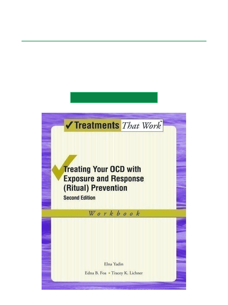 OCD Treatment Workbook: EX/RP Guide | PDF | Obsessive–Compulsive ...
