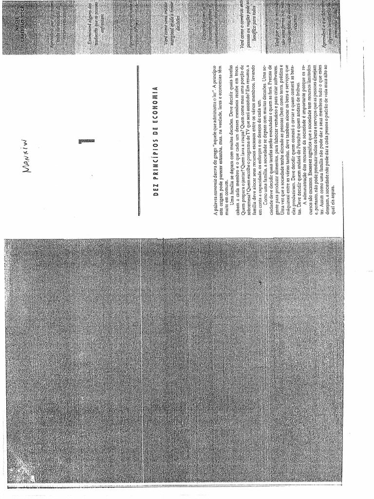 Mankiw - cap.1 e 2. ... | PDF