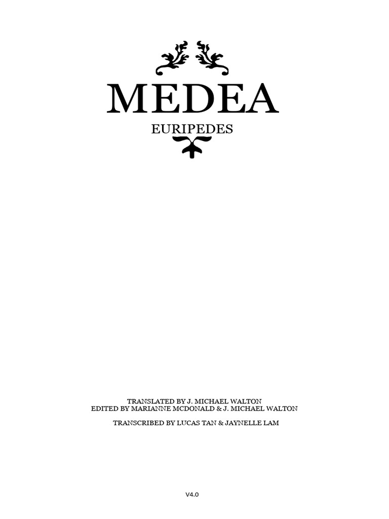 MEDEA | PDF | Jason | Euripides