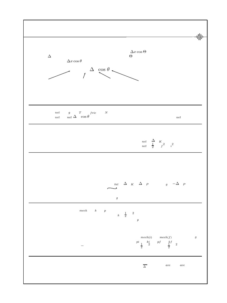 Work, Energy and Power Notes | PDF | Force | Potential Energy