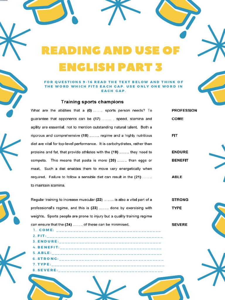 USE OF ENGLISH. TASK 1 (1) | PDF