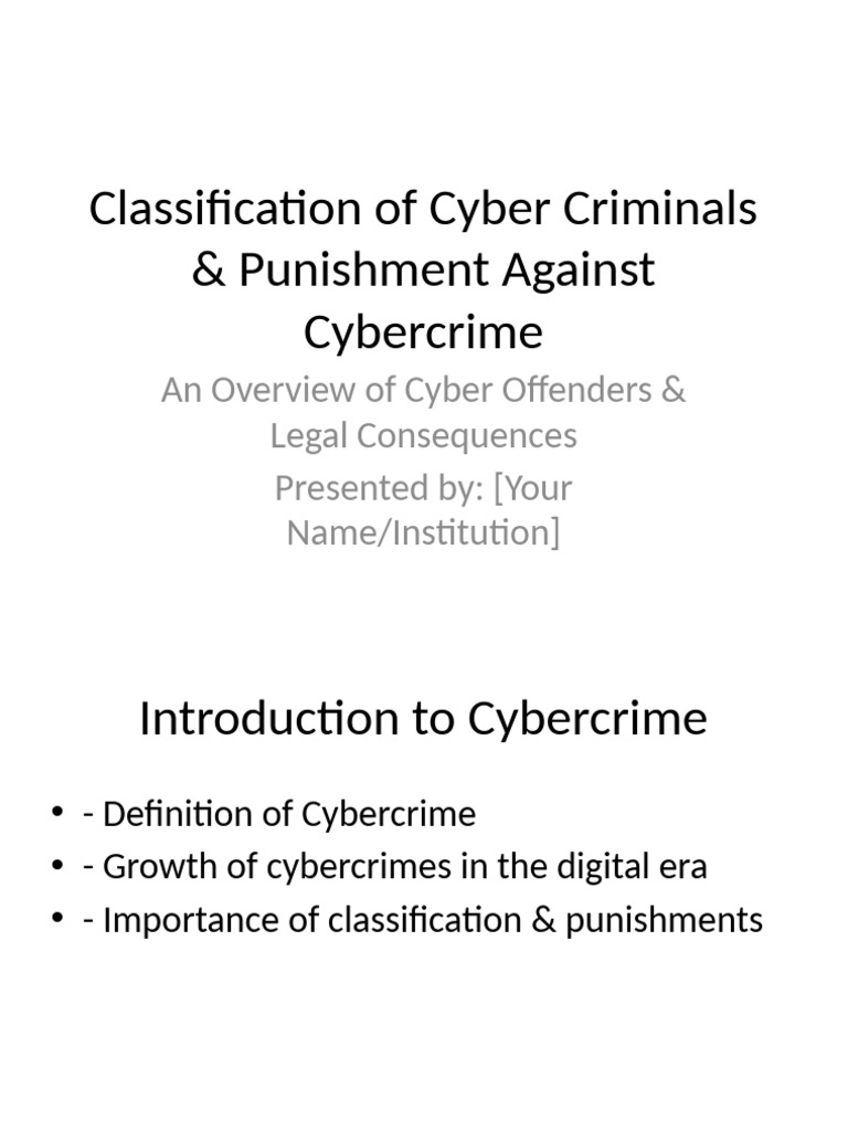 Cyber Crime Presentation | PDF