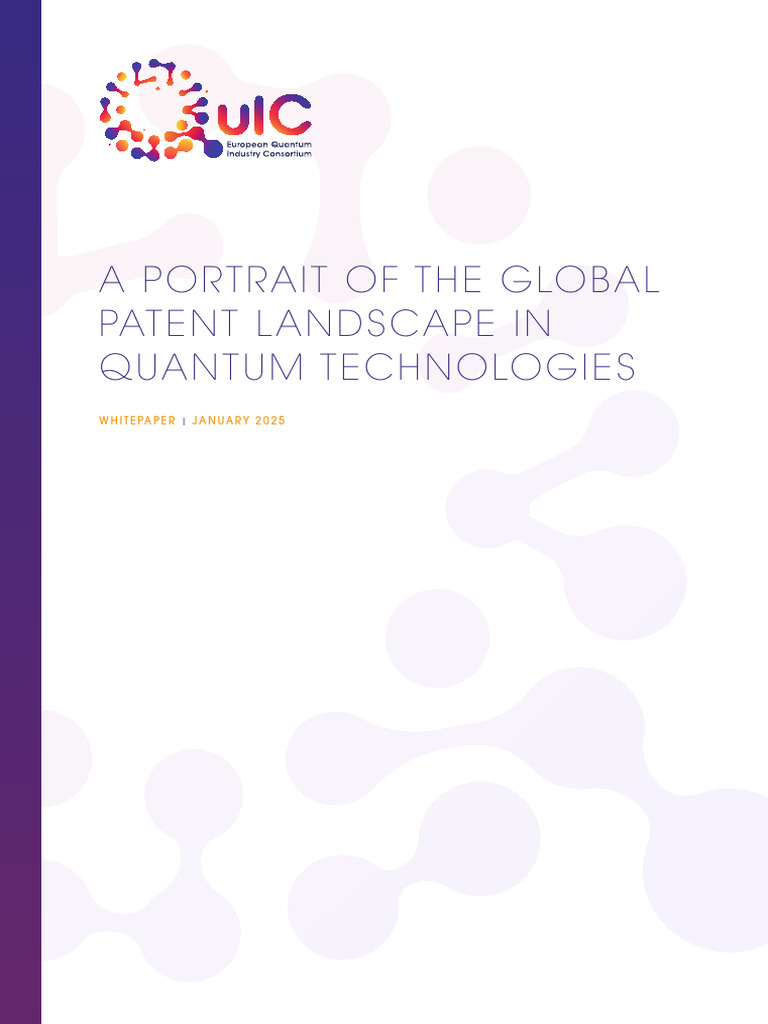 Global Patent Landscape in Quantum Tech | PDF | Computing | China