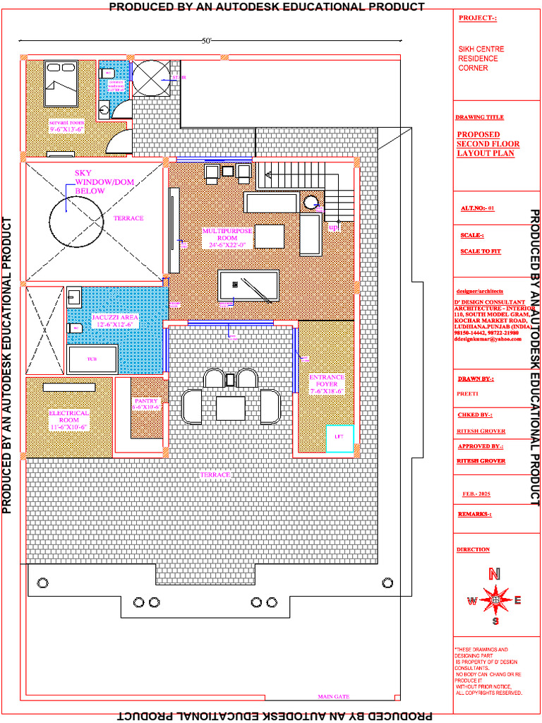 Sikh Center Corner-Model - PDF SF Layout Plan | PDF