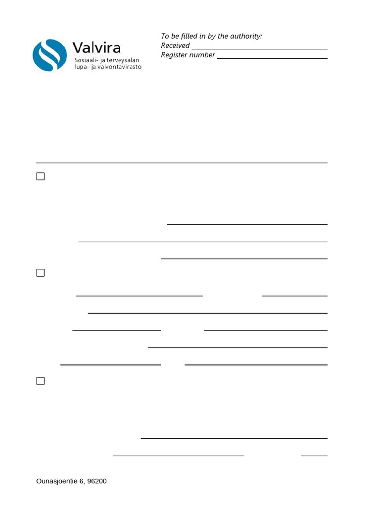 Valvira Registration for Social Workers | PDF | Finland