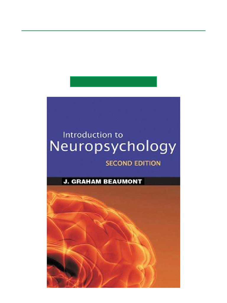 Introduction To Neuropsychology, 2nd Edition Textbook PDF Download | PDF | Central Nervous ...