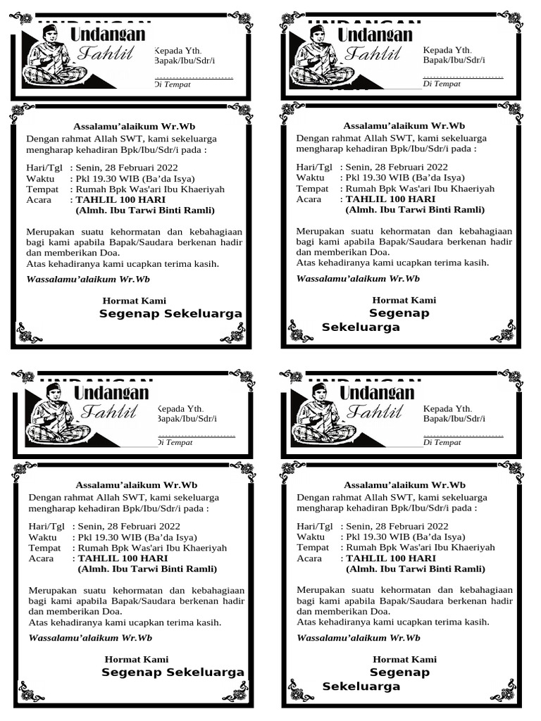 Tahlil Gambar Fix | PDF