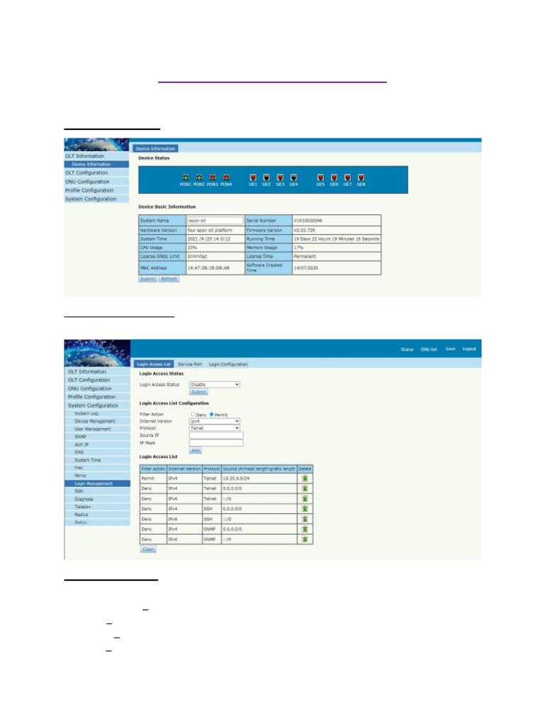 Proceedure For Configuring SNMP in TIP OLTs | PDF