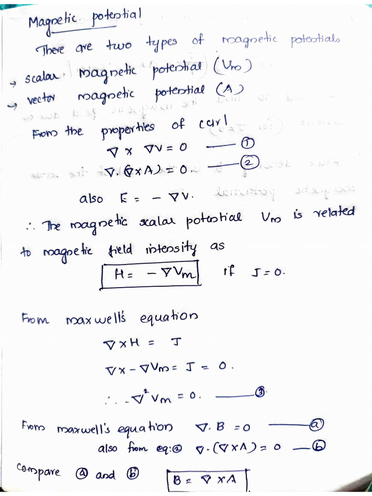 Magnetic Potential | PDF