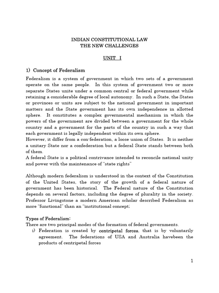 Indian Constitutional Law Part I | PDF | Taxes | Government